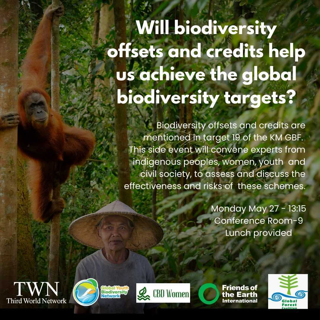 Global Forest Coalition CBD SBI 4 Side event: Will biodiversity offsets ... Global Forest Coalition CBD SBI 4 Side event: Will biodiversity offsets ...
